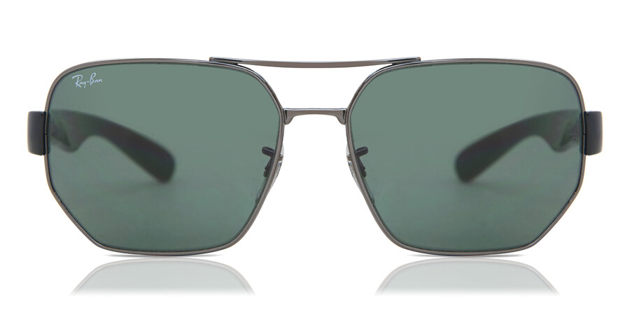 Ray-Ban RB3672 004/71 Aviator Gunmetal Sunglasses | Vision Direct Australia
