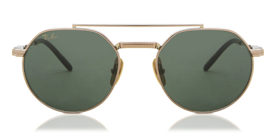 Ray-Ban RB8265 Jack II Titanium 313852 Aviator Gold Sunglasses | Vision ...