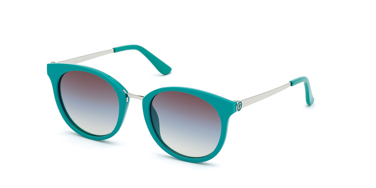 Guess GU7688 89F Oval Green Sunglasses | Vision Direct Australia