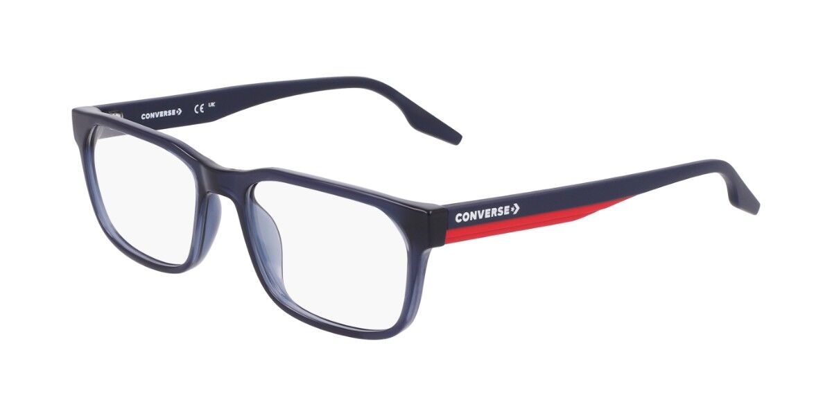 Converse CV5111 N 411 Rectangle Transparent Obsidian Blue Eyeglasses ...