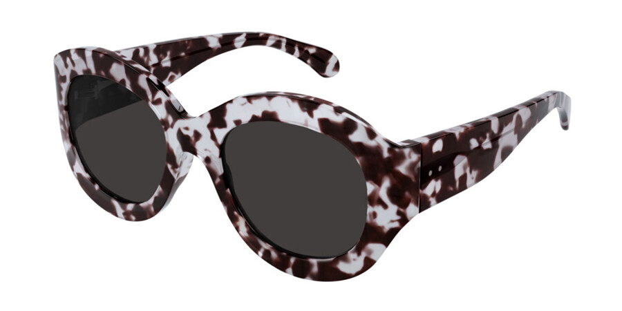 Azzedine Alaia AA0048S 003 Square Shiny Grey Tortoise Sunglasses ...