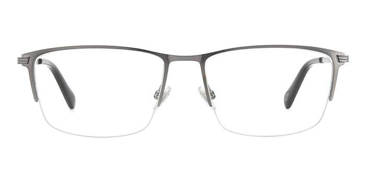 Fossil FOS 7161/G R80 Rectangle Matte Dark Ruthenium Eyeglasses ...