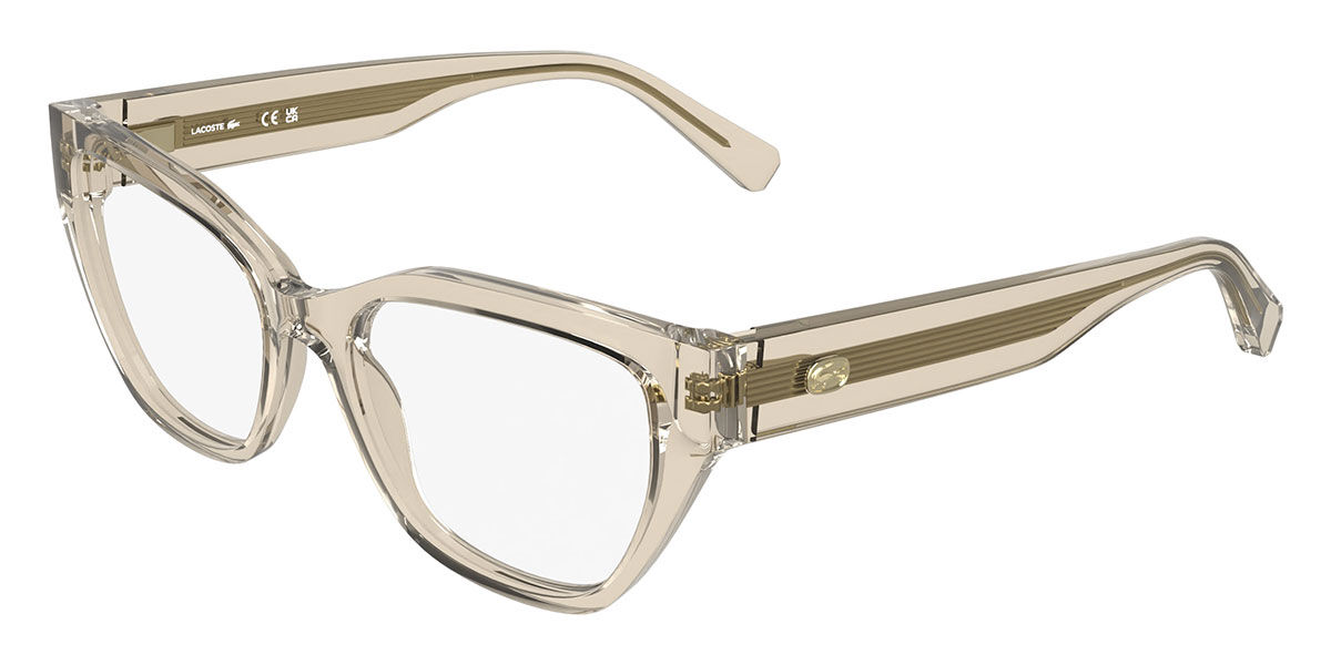 Lacoste L4015 260 Cat Eye Transparent Honey Eyeglasses | Vision Direct ...