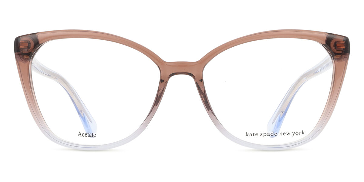 Kate Spade Zahra IPA Cat Eye Transparent Brown Grey Eyeglasses | Vision ...