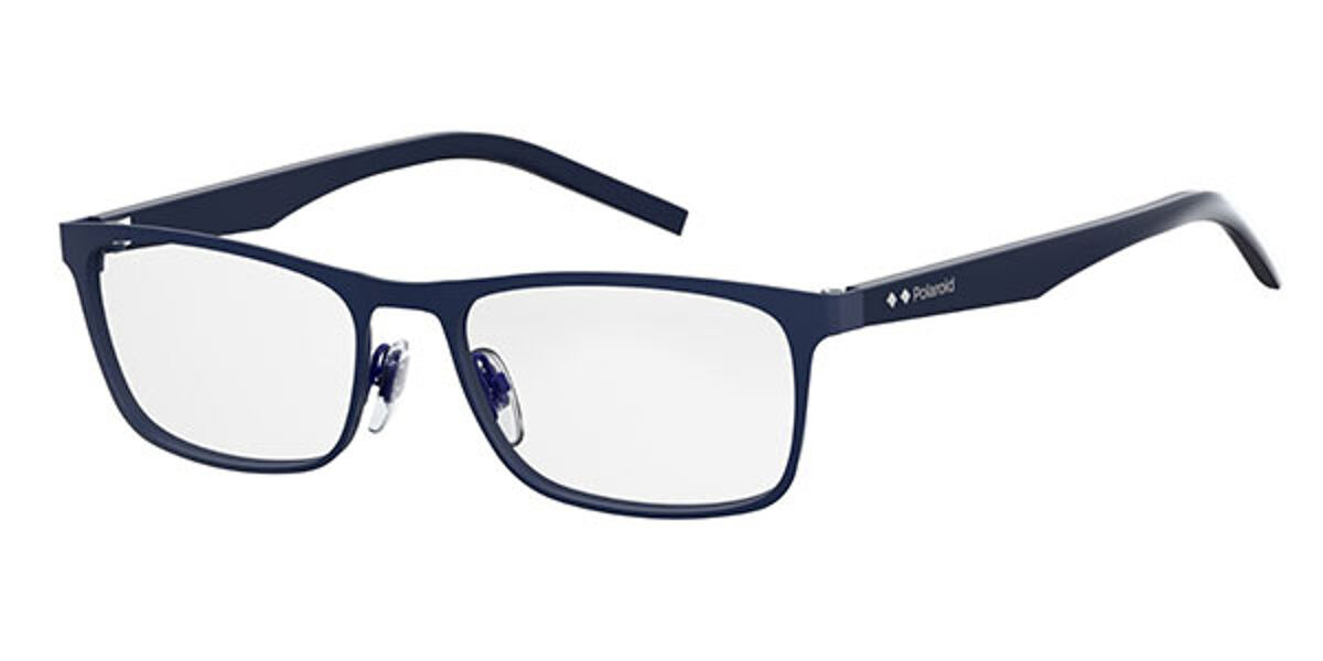 Polaroid PLD D325 PJP Rectangle Blue Eyeglasses | Vision Direct Australia
