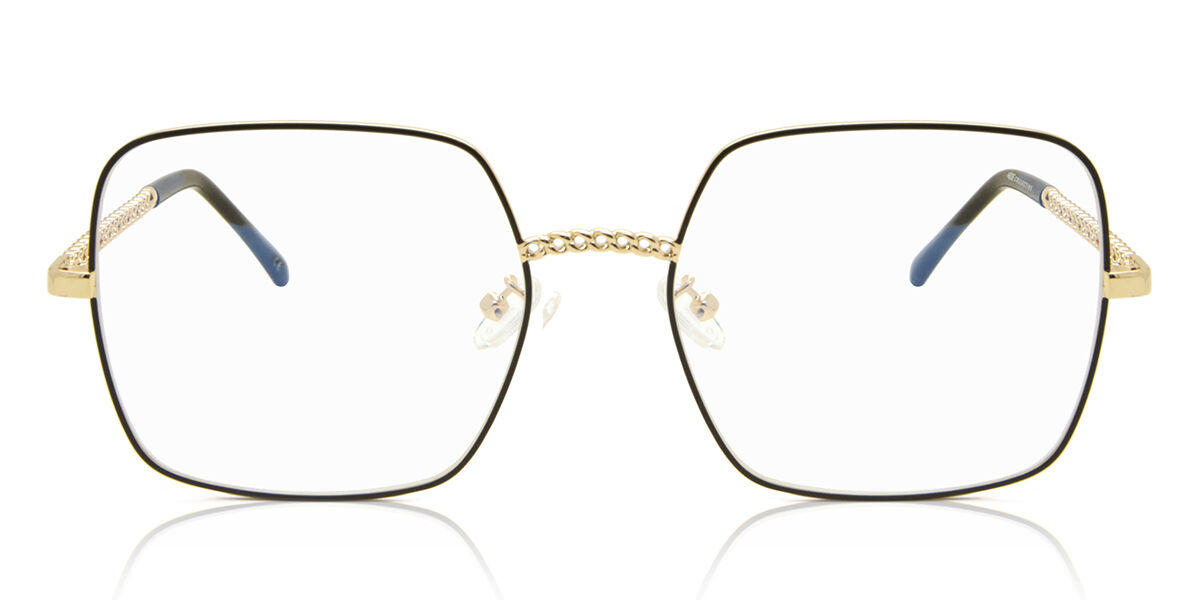 Arise Collective Ferro F2293 C1 Oversized Black on Gold Eyeglasses ...