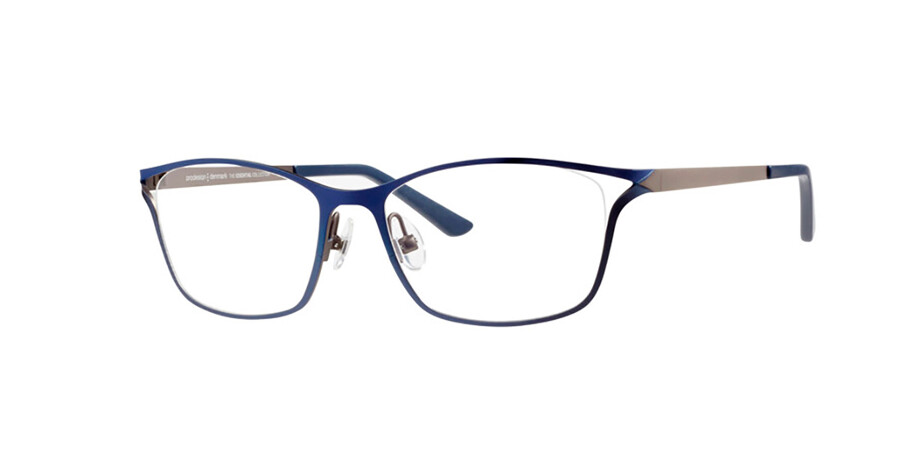 Prodesign Essential 3151 9021 Cat Eye Blue Eyeglasses | Vision Direct ...