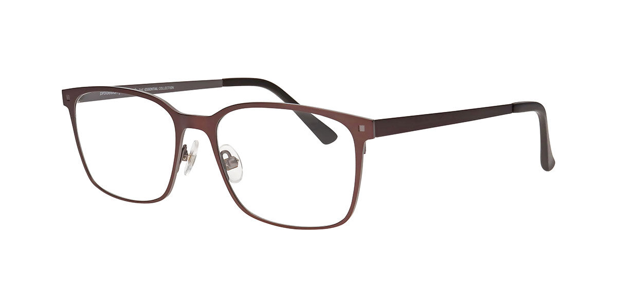 Prodesign 3182 5221 Square Brown Eyeglasses | Vision Direct Australia