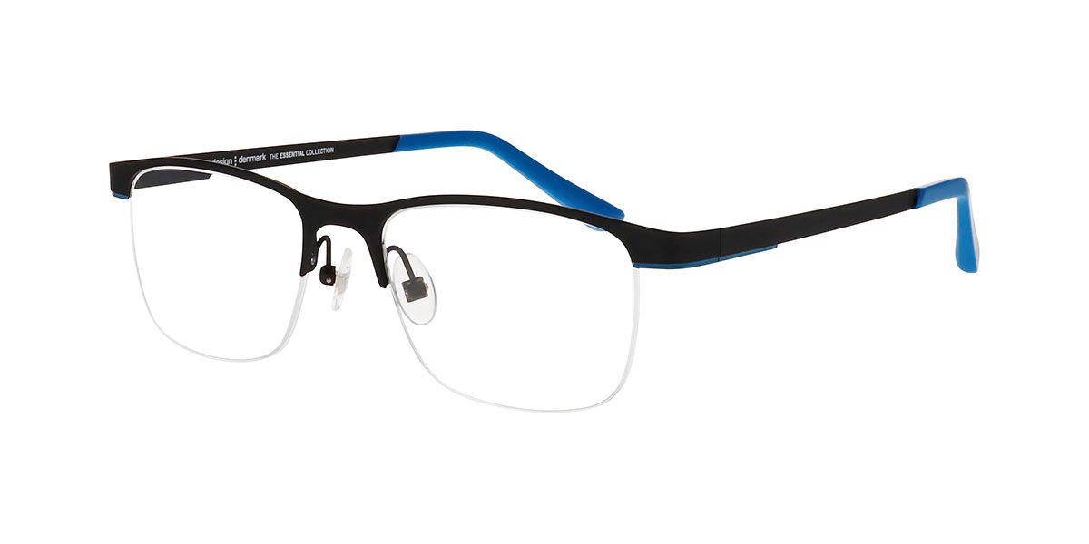 Prodesign Race 4 6131 Rectangle Matte Black Eyeglasses | Vision Direct ...