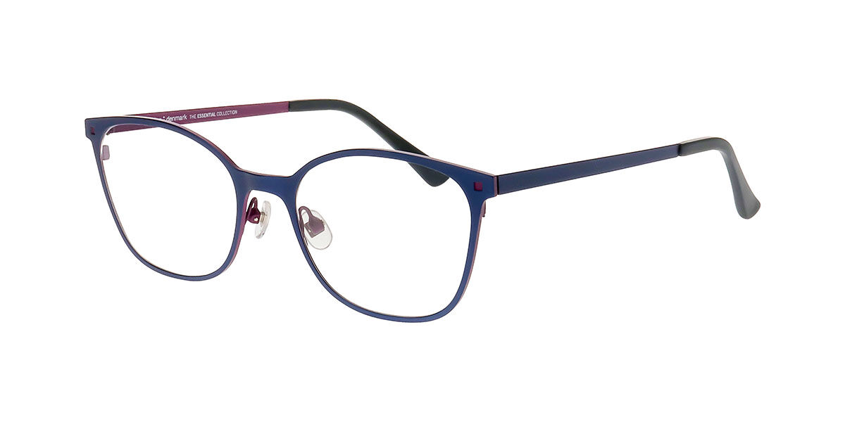Prodesign Square 2 3431 Square Matte Dark Blue On Purple Eyeglasses ...