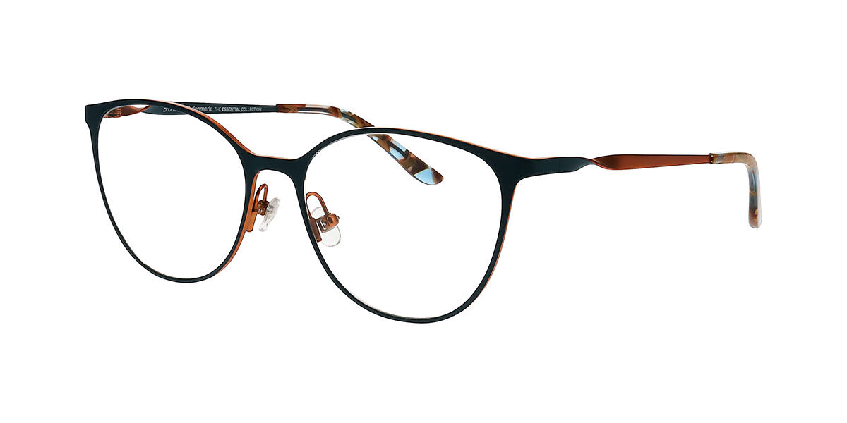 Prodesign Twist 3 9331 Oval Matte Dark Petrol Green On Brown Eyeglasses ...
