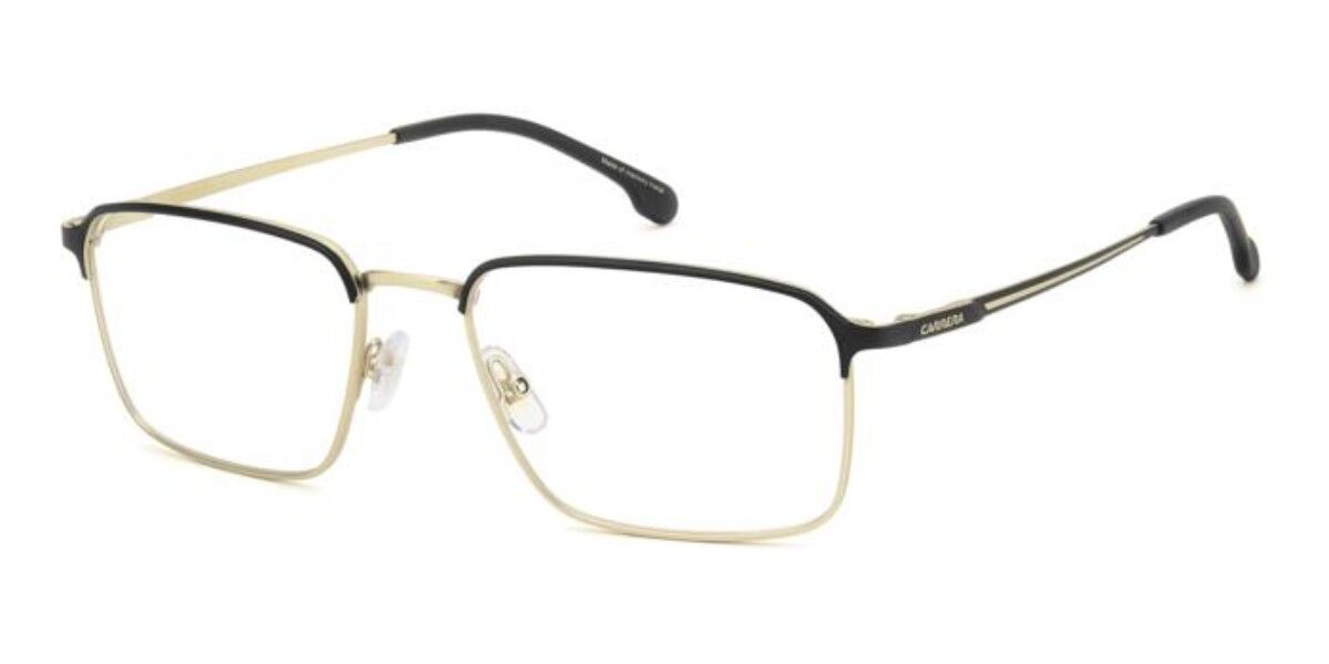 Carrera 8927 I46 Rectangle Black On Gold Eyeglasses | Vision Direct ...