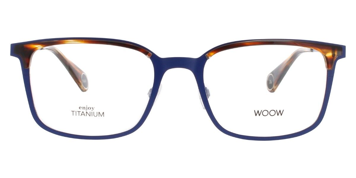 WOOW BE SAFE 2 3420 Rectangle Blue Brown Horn Laminate Eyeglasses ...